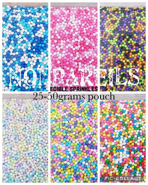 Nonpareils Candy Sprinkles Edible Cake Decorations Lazada Ph
