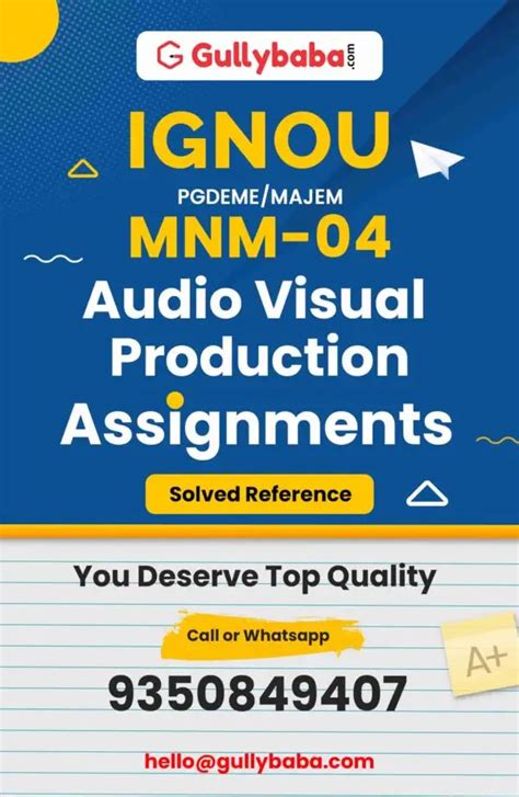 IGNOU MNM 04 Solved Assignment PGDEME MAJEM