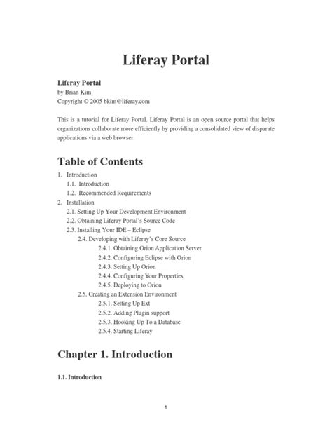 Pdf Liferay Portal Setup Guide Dokumentips