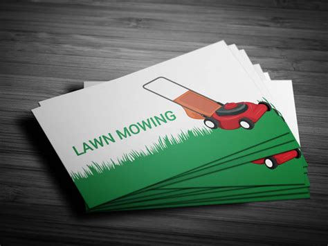 Free Lawn Care Business Card With Lawn Care Business Cards Templates