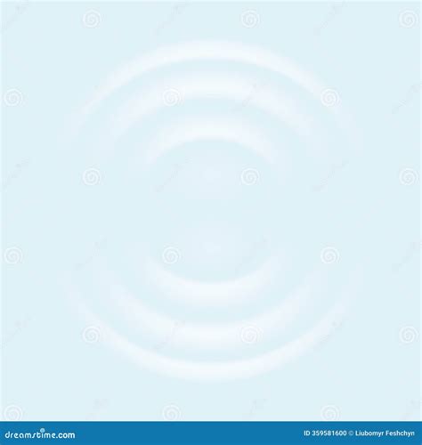 Water Ripple Effect Top View Realistic Caustic Drop Or Sound Wave Splash Effect Concentric