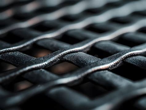 Metal Mesh Structure A Geometric Pattern Of Strength And Precision