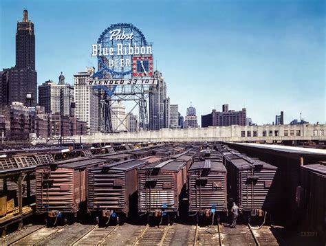 Shorpy Historical Picture Archive Pabst Over Chicago 1943 High