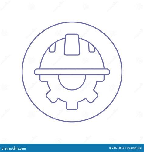 Industrial Technician Engineering Icon Stock Vector Illustration Of