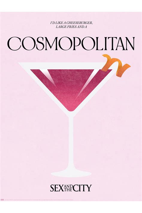 Thetic Sex And The City™ Cosmopolitan Modern Estetik Çerçevesiz