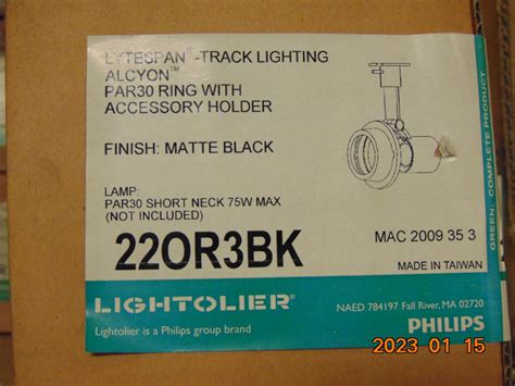 Lightolier 22or3bk Lytespan Track Alcyon Black Ebay