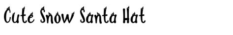 Cute Snow Santa Hat Font Webfont And Desktop Myfonts