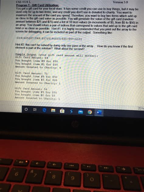 solved cse 1321 l version 5 0 program 1 t card