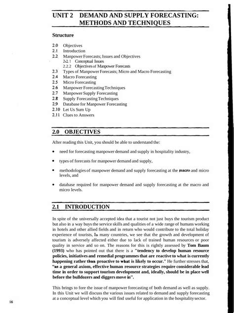 Pdf Structuresupply Forecasting Techniques Database For Manpower