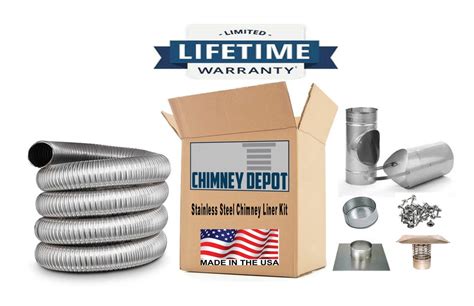 6 Smoothwall Stainless Steel Chimney Liner Kits Etsy