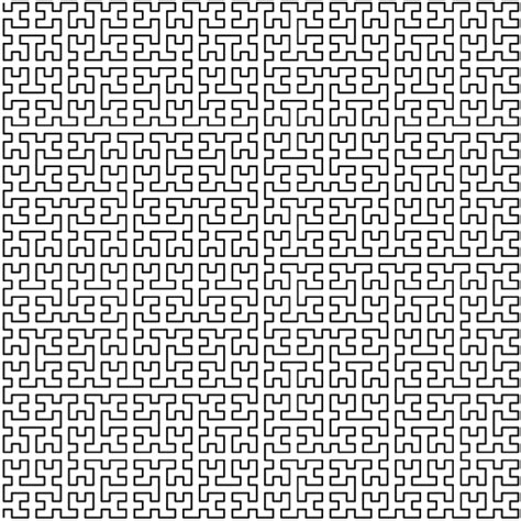 The Sixth Order Of The Hilbert Curve Download Scientific Diagram