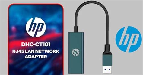 HP DHC CT101 2 IN 1 USB3 0 To RJ45 Lan Adapter Reliable Connectivity
