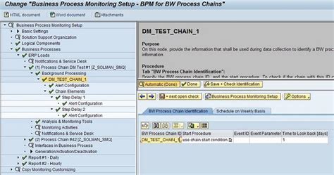 Best Practice BW Process Chain Monitoring With SA SAP Community