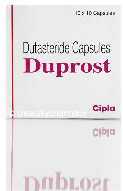 Generic Avodart Capsules Buy Cipla Duprost 0 5 Mg Dutasteride Side