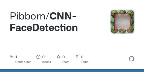 GitHub Pibborn CNN FaceDetection