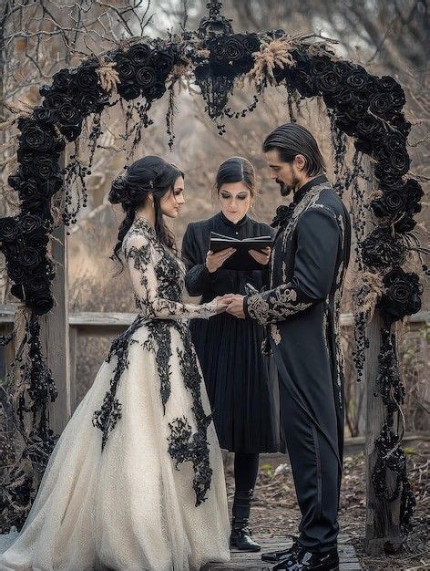 Pin By Jessica Nicole On Wedding Ideas Goth Wedding Wedding Wedding