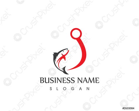 Fisherman Logo Vector Template Stock Vector 2633084 Crushpixel