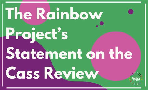 The Rainbow Projects Statement On The Cass Review Trpni