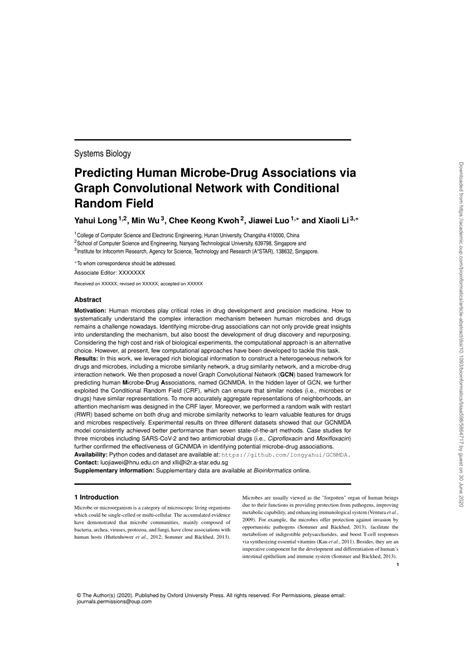 Pdf Predicting Human Microbe Drug Associations Via Graph Convolutional Network With