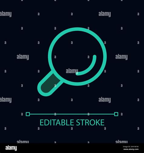 Magnifying Glass Pixel Perfect Glassmorphism Ui Icon For Dark Theme Stock Vector Image And Art Alamy