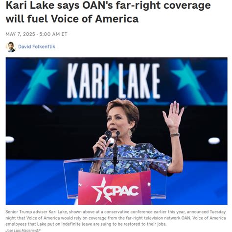 Kari Lake Providing One America News Network To Our Global Audiences