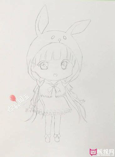 兔子少女简笔画可爱 简笔画图片大全 蒲城教育文学网