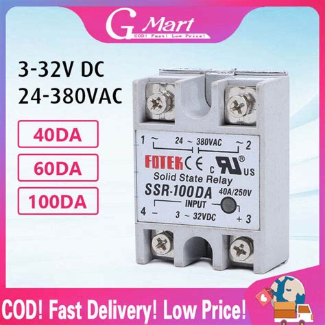 40a 60a 100a Solid State Relay Module 3 32v Input Dc 24 480v Ac Output