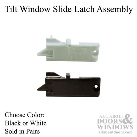 Tilt Window Slide Latch Assembly Pair Choose Color