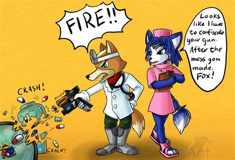 Drfox And Nurse Krystal By Sweetgluttonyart Rstarfox