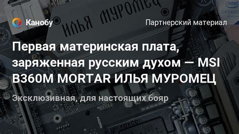 Первая материнская плата, заряженная русским духом — MSI B360М MORTAR ...