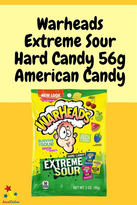 Warheads Extreme Sour Hard Candy 56g American Candy Artofit