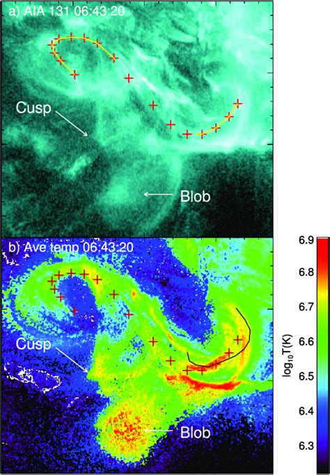 Temperature Distribution A Aia 131 Å Image Taken At 06 43 Ut When