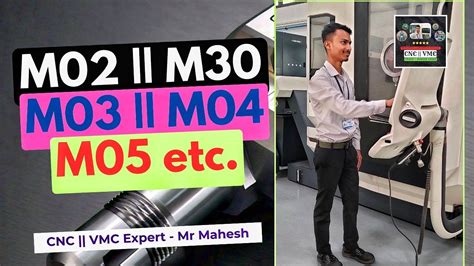 Cnc Programming M02 M30 M03 M04 M05 Explained In Hindi Youtube