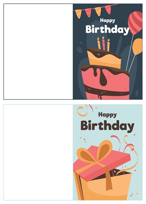 Foldable Free Printable Foldable Printable Birthday Cards Whether Its
