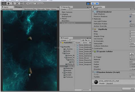 space shooter之控制陨石随机旋转 unity 陨石的无规则旋转 bigosprite的博客 csdn博客