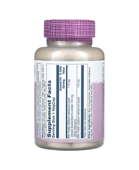 Solaray Vital Extracts Milk Thistle 175 Mg 120 Vegcaps Macys