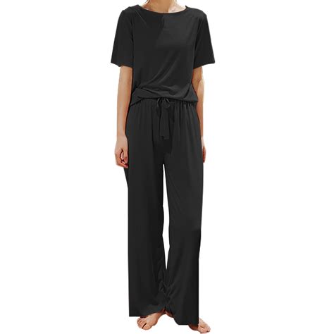 Clearance Sale Uooqdmx Lounge Sets For Women Womens Pajama Sets Pajamas Short Sleeve Top And