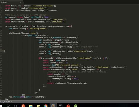 Nodejs Firebase Cloud Functions Delete Specific Nodedata Stack