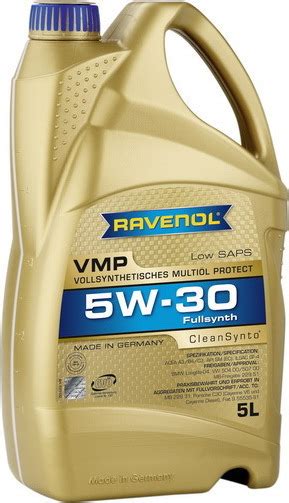 Ravenol Λάδι Αυτοκινήτου VMP 5W-30 5lt | Skroutz.gr
