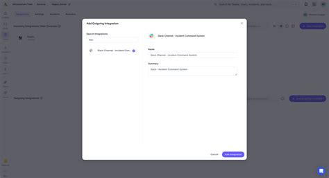 Adding An Outgoing Integration Zenduty Docs
