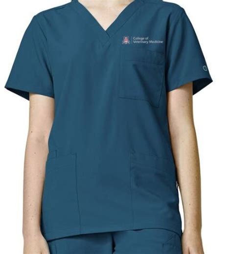 Veterinary Medicine Scrub Top Unisex University Of Arizona Wildcats