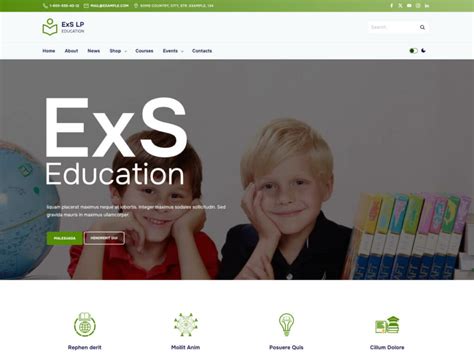 Exs Education Fastest Wordpress Theme Demo