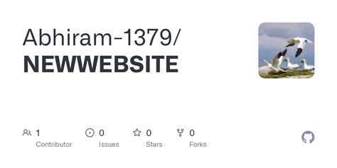Github Abhiram 1379newwebsite