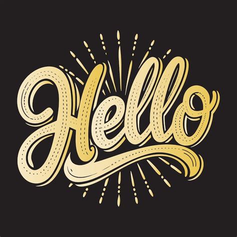 Premium Vector 3d Text Effect Hello
