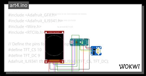 Tfft Anolog Clock By Atpdnc11 Wokwi ESP32 STM32 Arduino Simulator