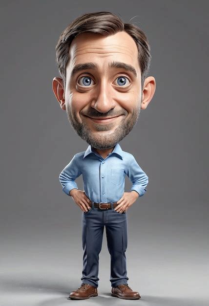 Premium Photo A Cartoon Character With A Beard And A Beard