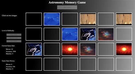 GitHub Ambertav Astronomy Memory Game