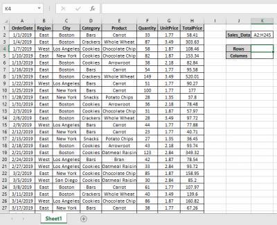 How To Count Table Rows Columns In Excel