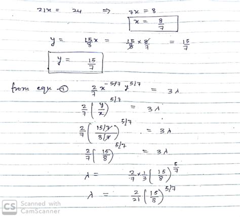 6 Consider The Following Constrained Maximization Problem 2 5 Tu х