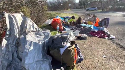 Update Chp And Caltrans Clear Homeless Camp Near Hwy 101 Youtube